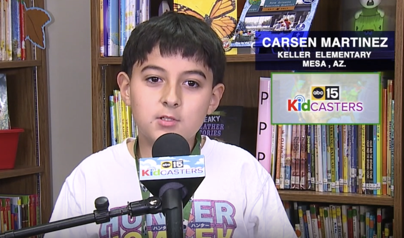 Kidcaster Carsen gives your Monday morning forecast from Keller ...