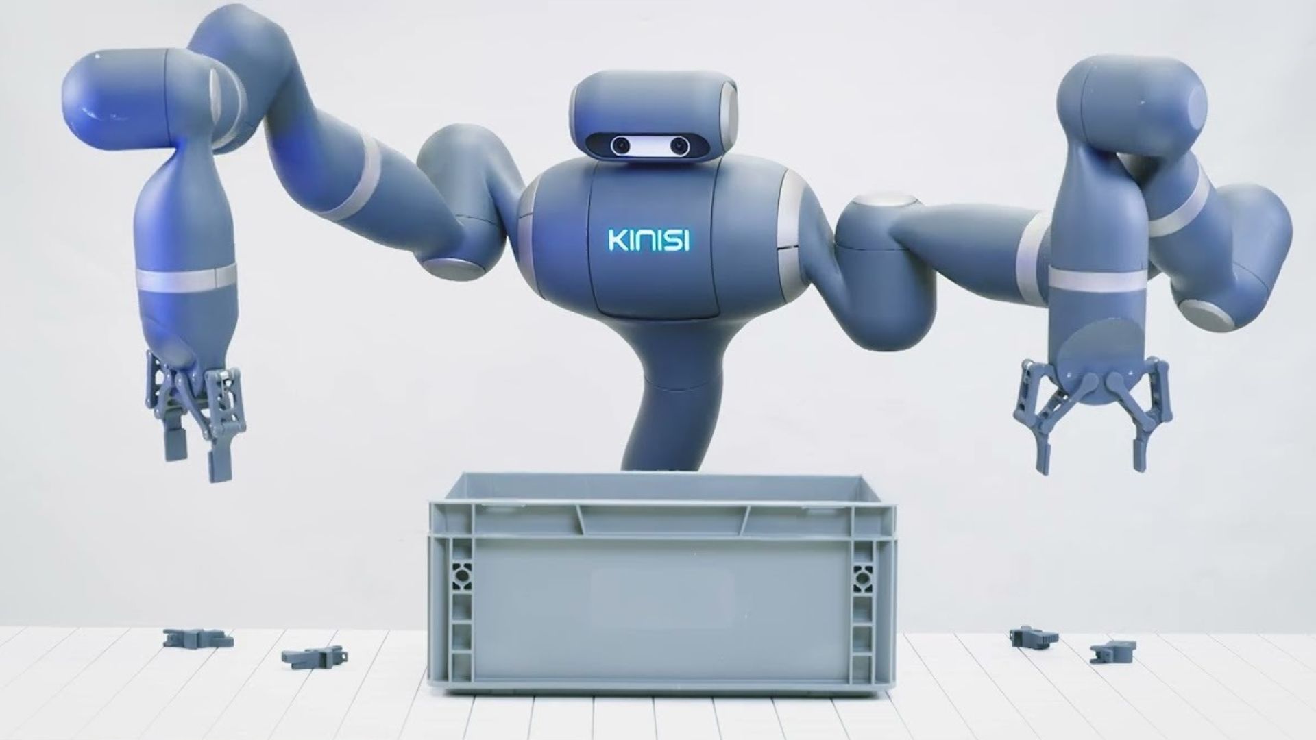 Watch machine god-like humanoid robot flex muscular arms to dominate ...