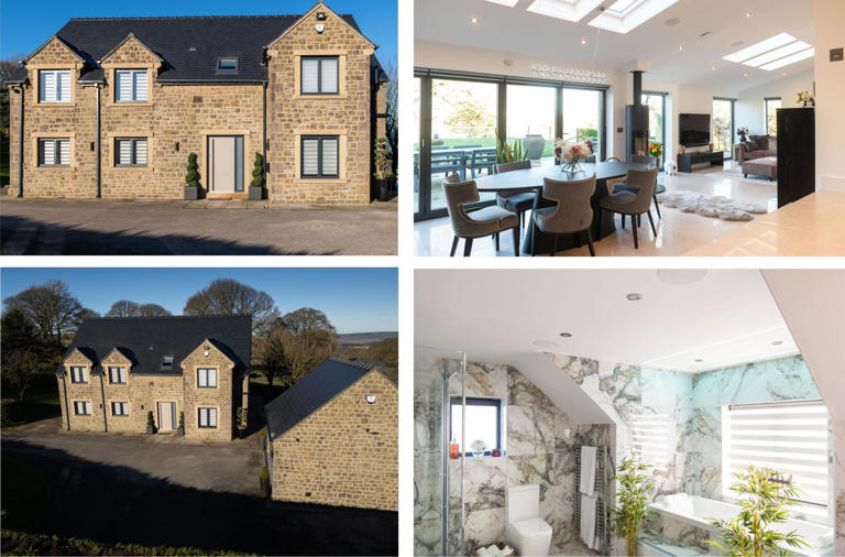Historic Derbyshire farmhouse transformed into modern family home ...