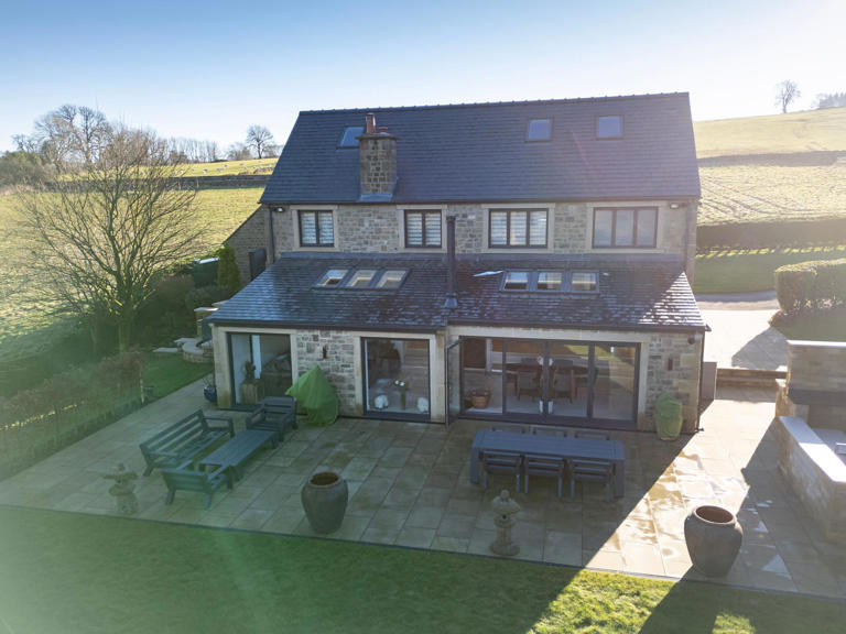 Historic Derbyshire farmhouse transformed into modern family home ...