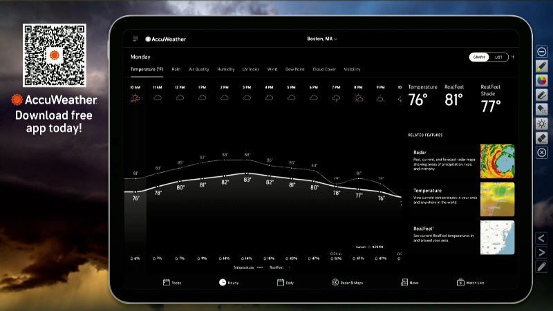 Optimize your health, safety and comfort with AccuWeather RealFeel®