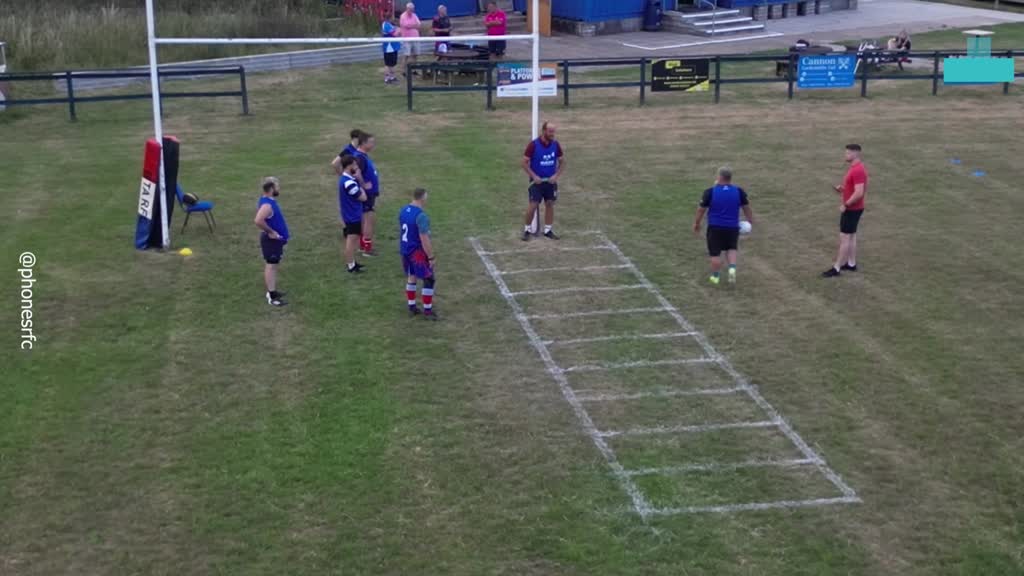 Man Falls To The Ground After Rugby Training Band Snaps