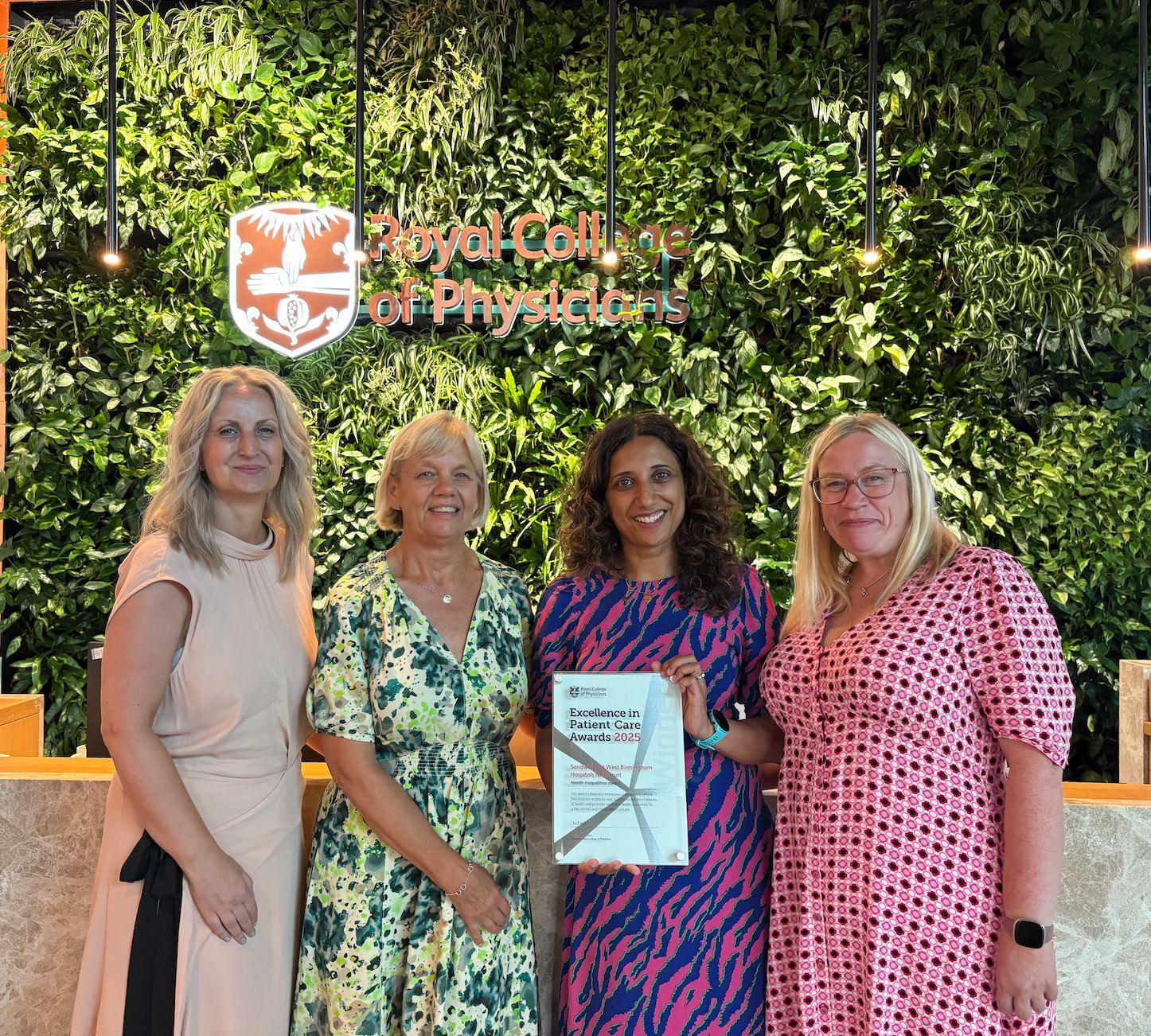 Midland Met Hospital wins award for addressing health inequalities