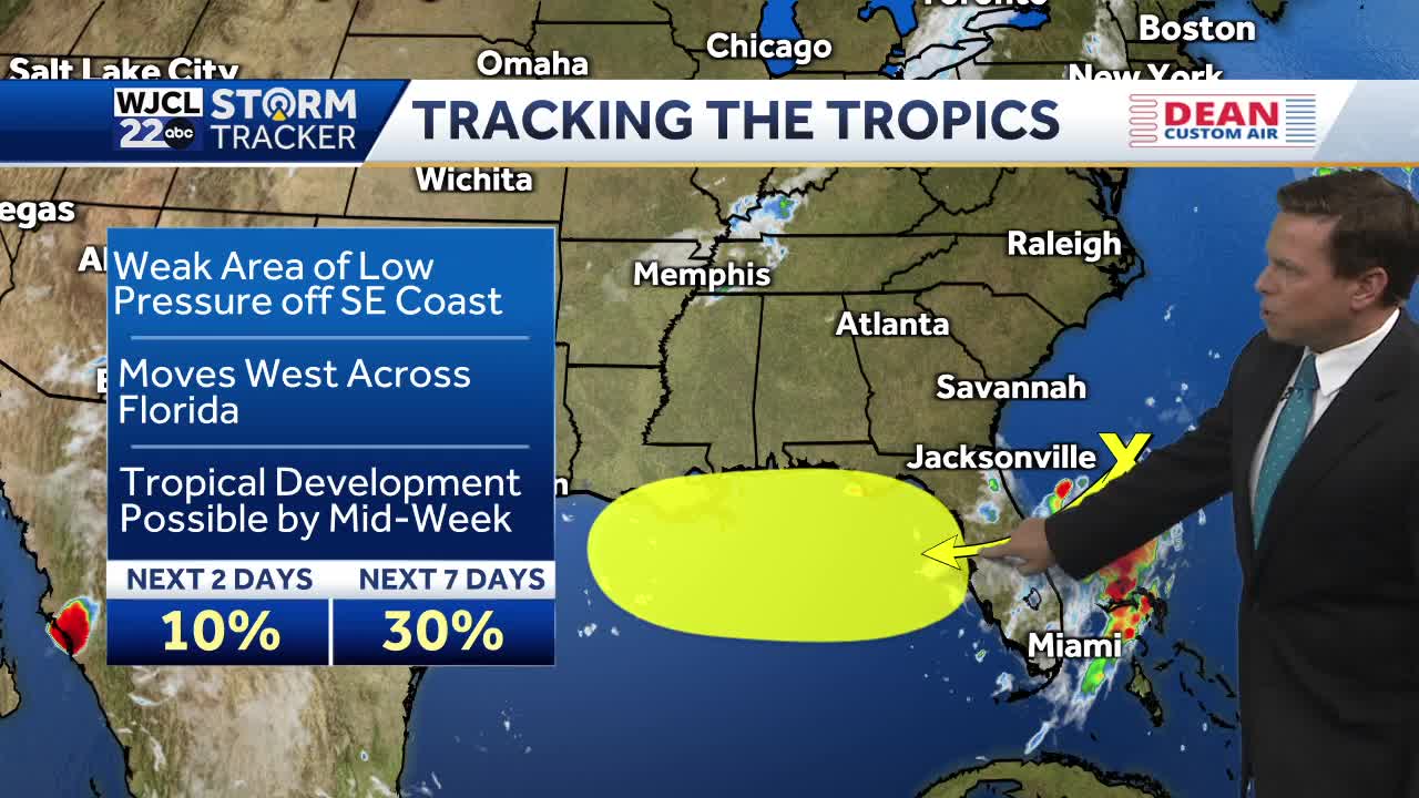 Tropical development is possible in the Gulf this week