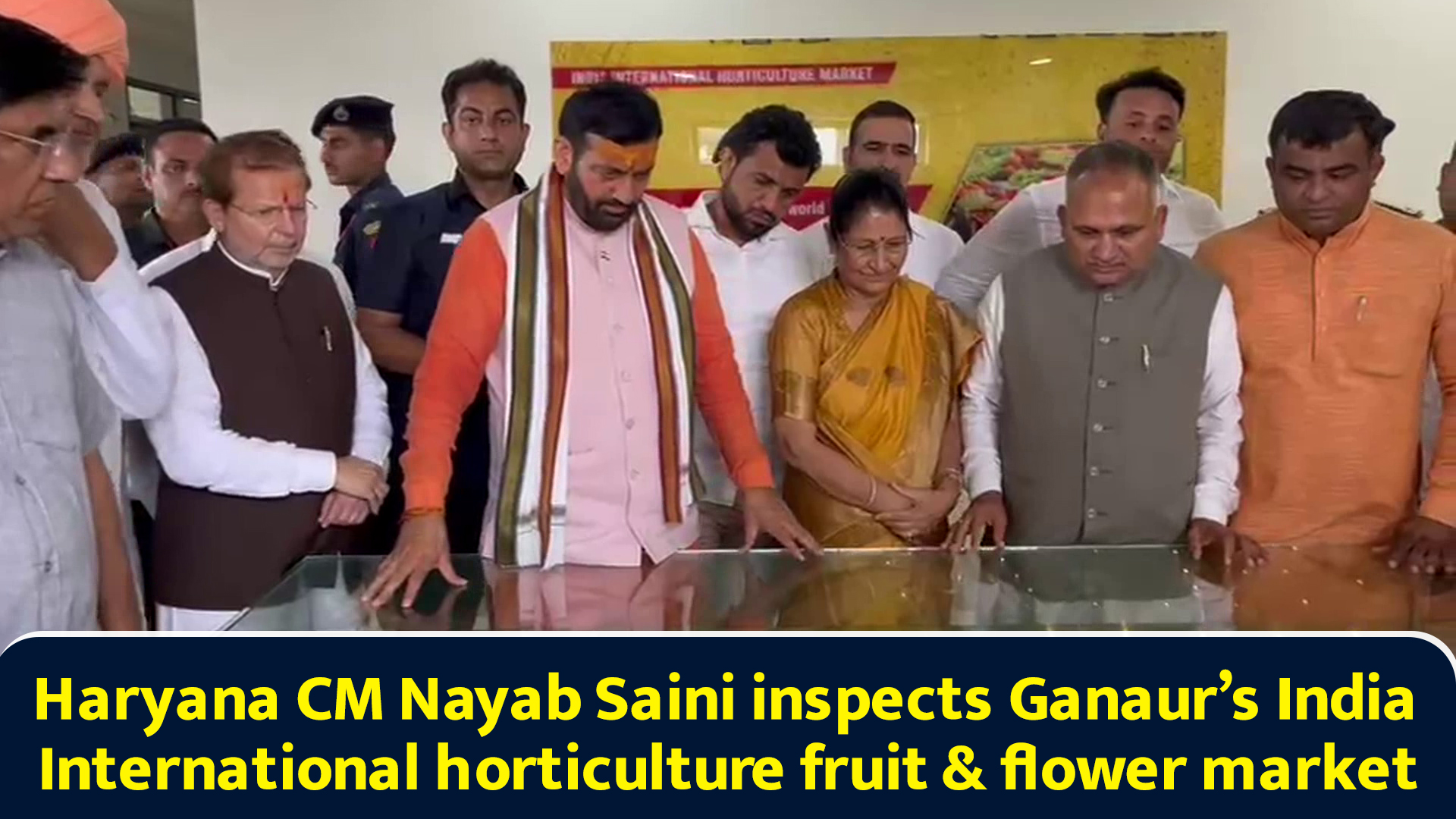 Haryana CM Nayab Saini inspects Ganaur’s India International ...