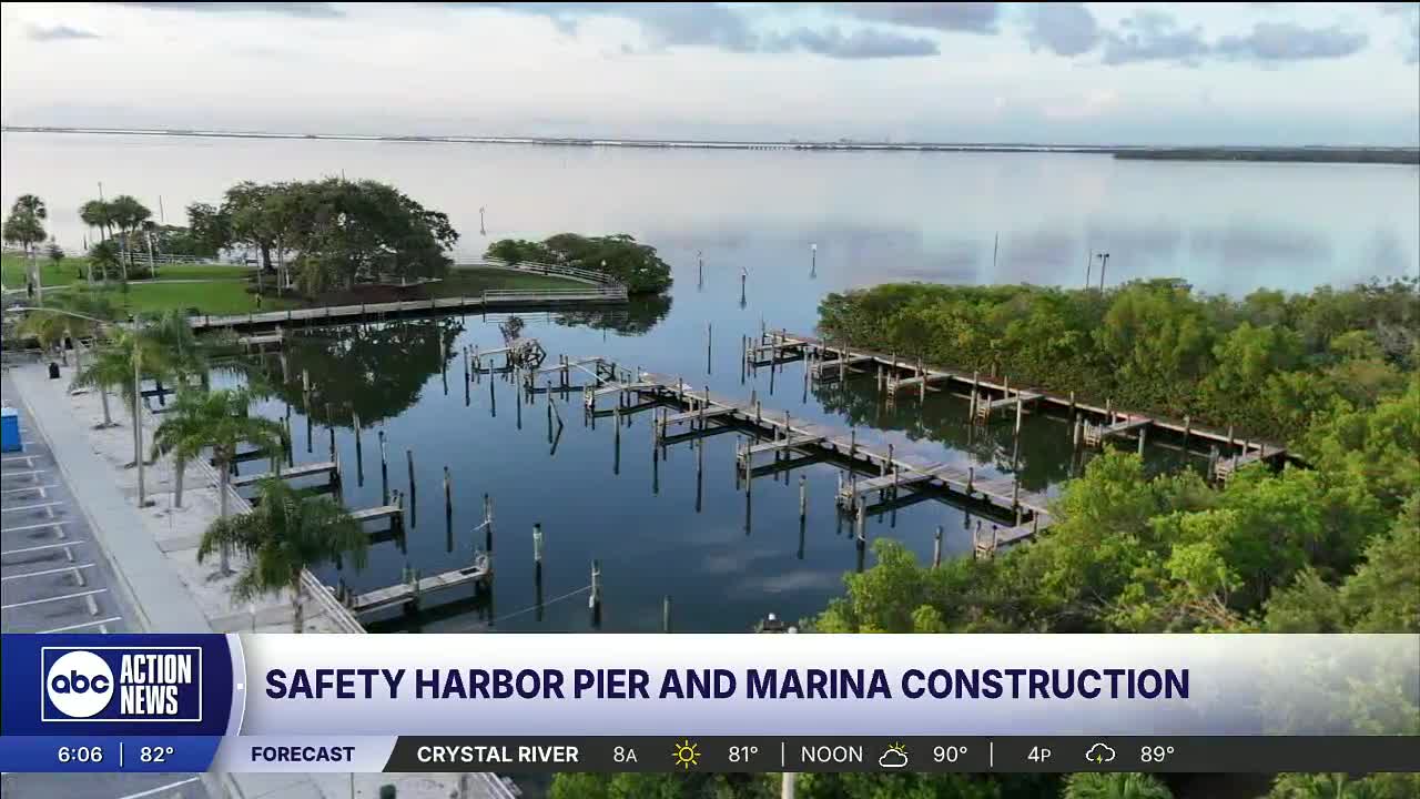 Safety Harbor Pier and Marina under construction as crews work to ...