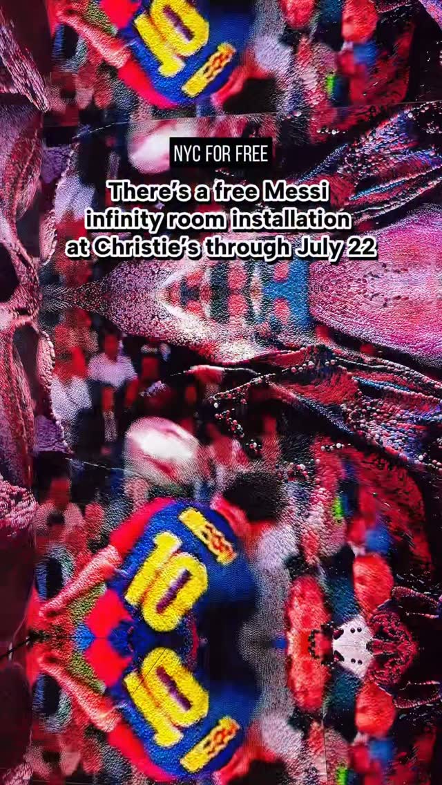 There’s a free Messi infinity room installation at Christie’s through ...
