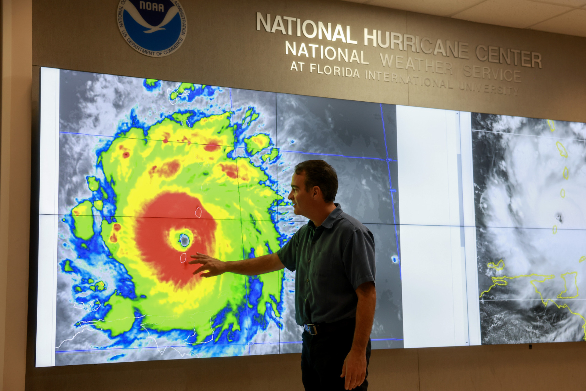 Why is the 'dirty side' of a hurricane dangerous?