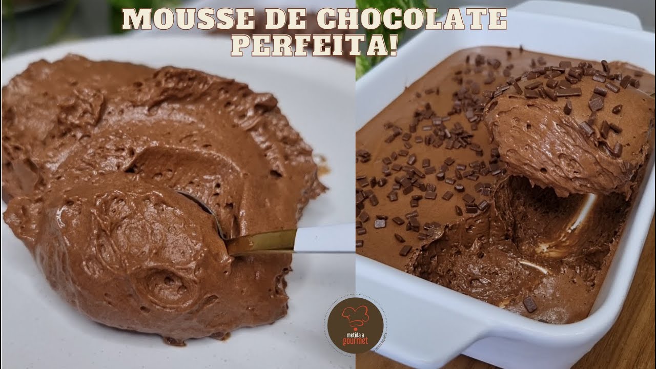A mousse de chocolate com 4 ingredientes que surpreende