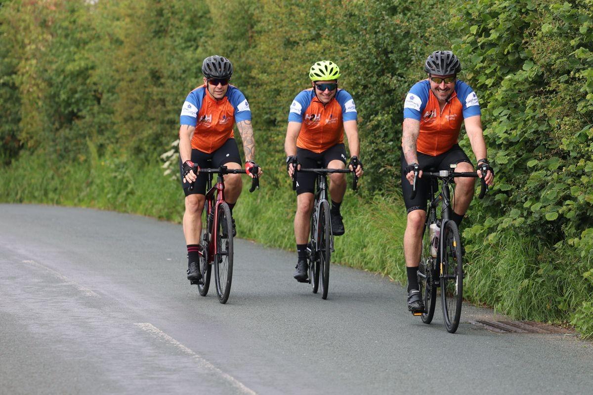 EDF staff cycle 100 miles in support of Alzheimer’s Charities