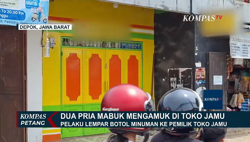2 Pria Mabuk Ngamuk di Toko Jamu Tangsel hingga Lempar Botol ke Pemilik ...