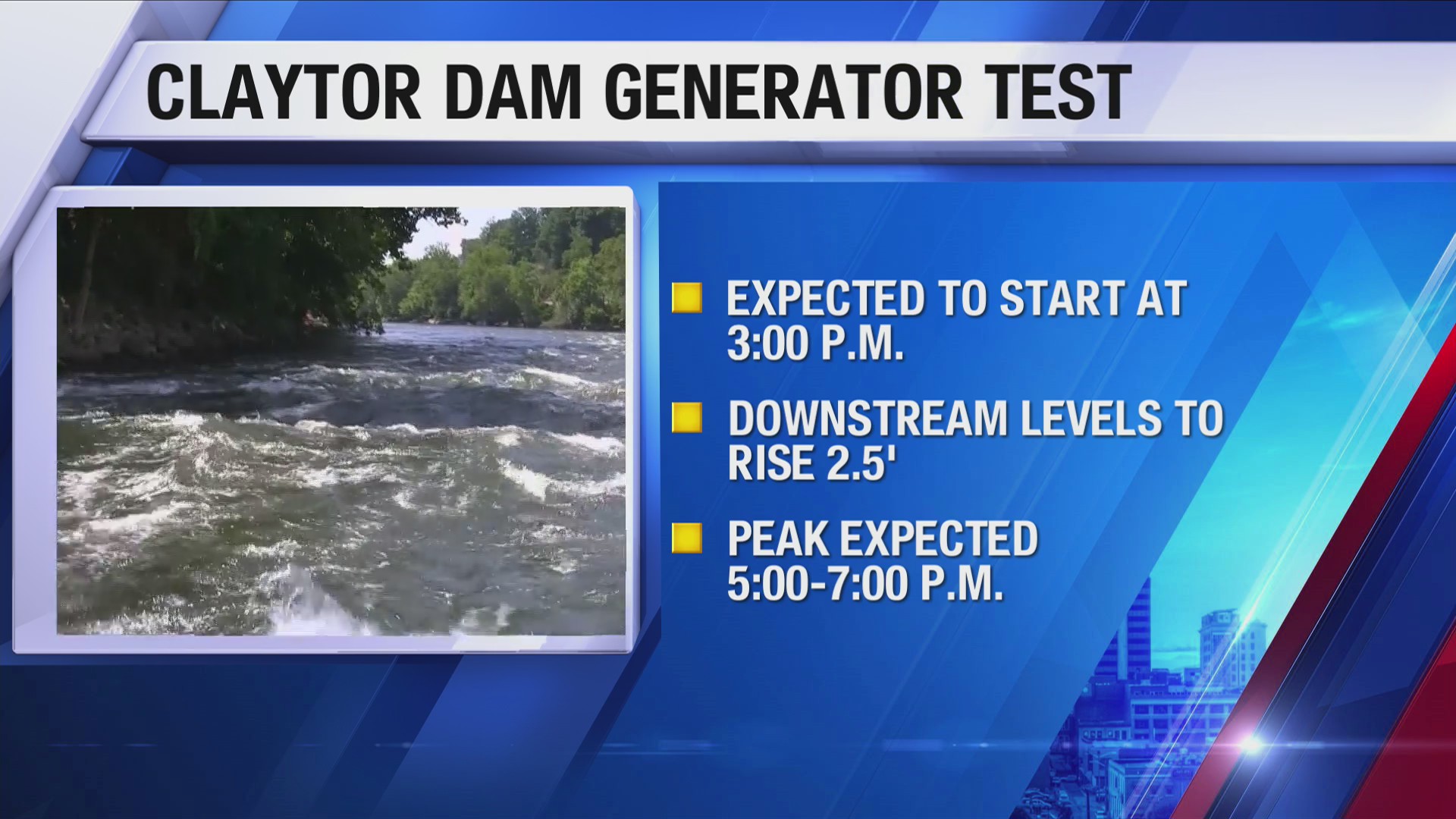 Appalachian Power performing test on Claytor Dam, boaters advised
