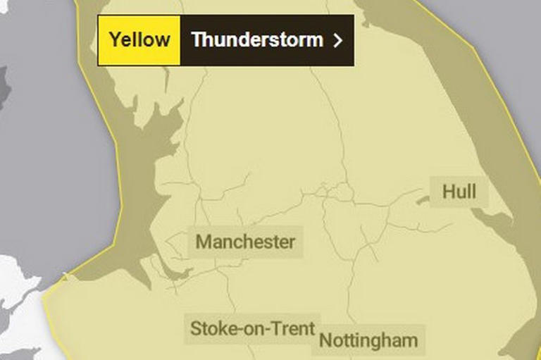 Rare funnel clouds prompt tornado fears in Yorkshire thunderstorm as ...