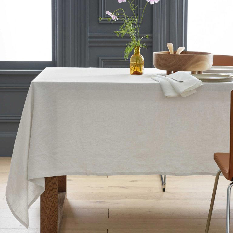 The Best Tablecloths on the Internet, Starting With a $6 Neutral Stripe