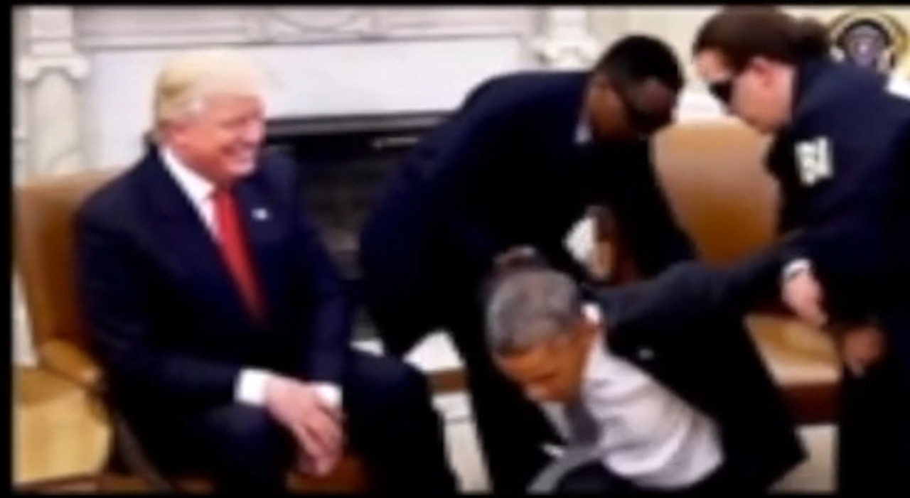 Obama arrestato alla Casa bianca sotto gli occhi di Trump e incarcerato ...