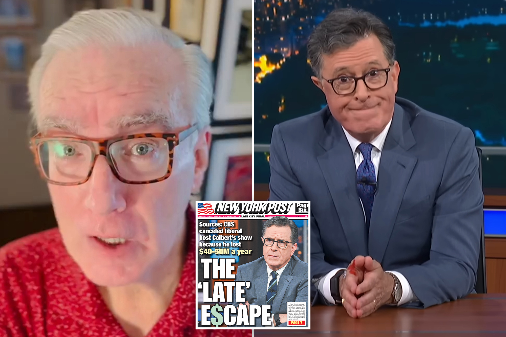 Keith Olbermann pours cold water on claims Colbert’s show was canceled ...