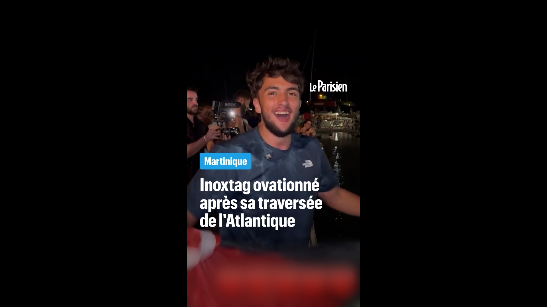 Inoxtag ovationné à son arrivée en Martinique après 11 jours de ...