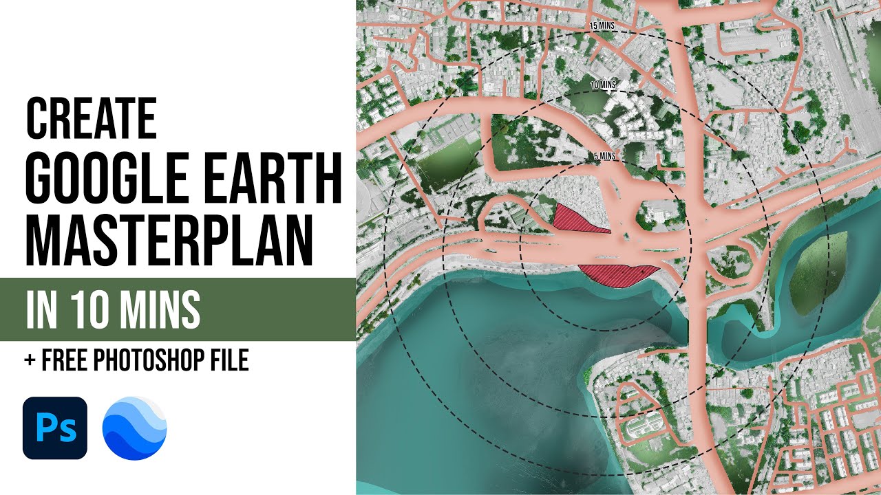 Architectural Masterplan Made Easy Using Google Earth and Photoshop