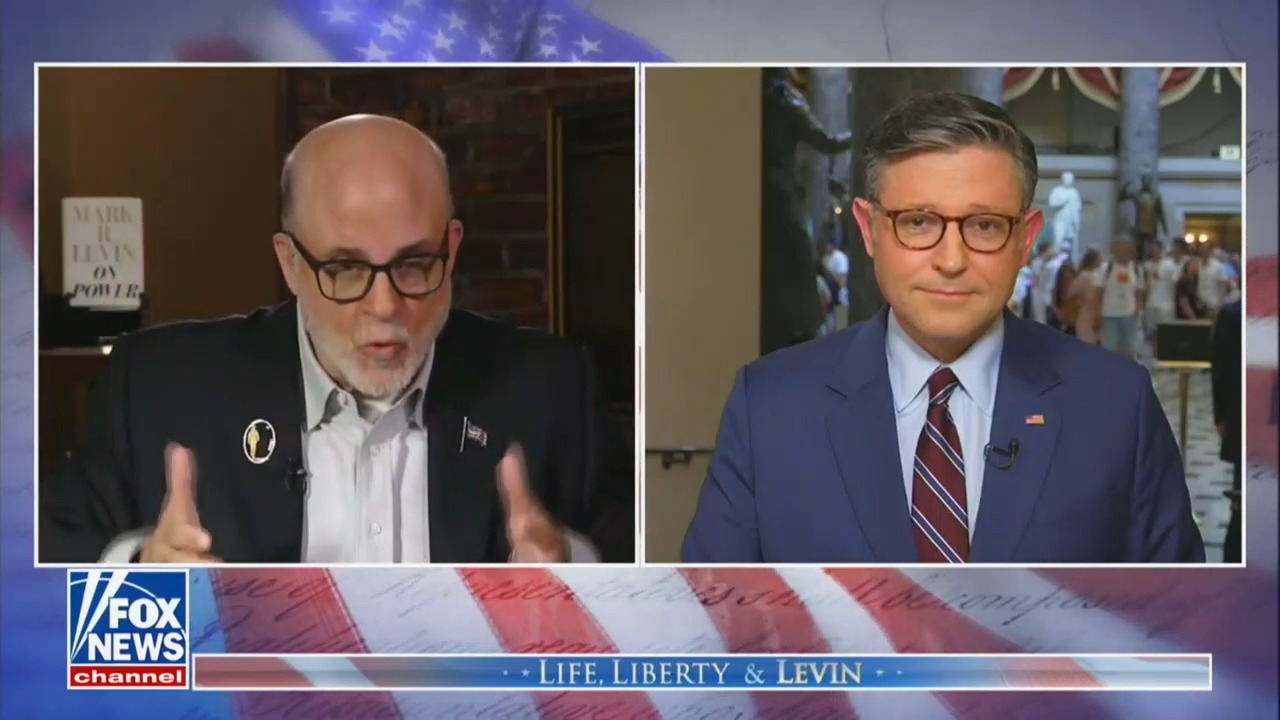 Mark Levin Urges Speaker Mike Johnson to Move on From Epstein Scandal ...