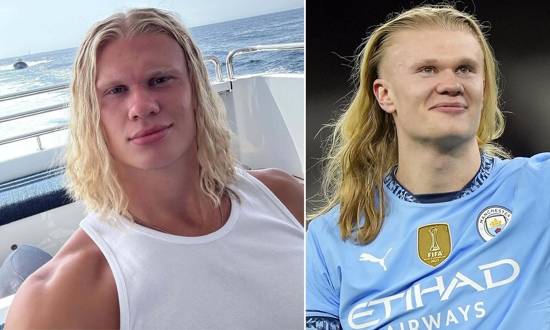 Erling Haaland sends message to critics of his hairstyle as Man City ...