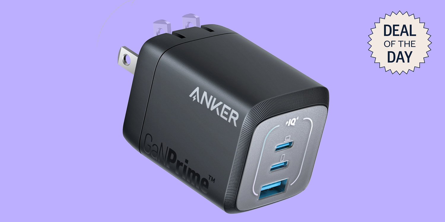 This compact 3-port Anker charger is almost 50% off and can charge just ...