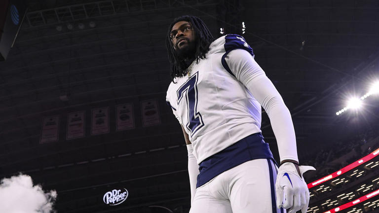 Cowboys players Trevon Diggs, DeMarvion Overshown, Josh Butler opening ...