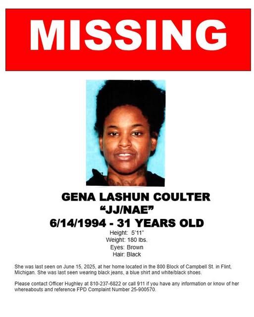 Flint woman missing for over a month