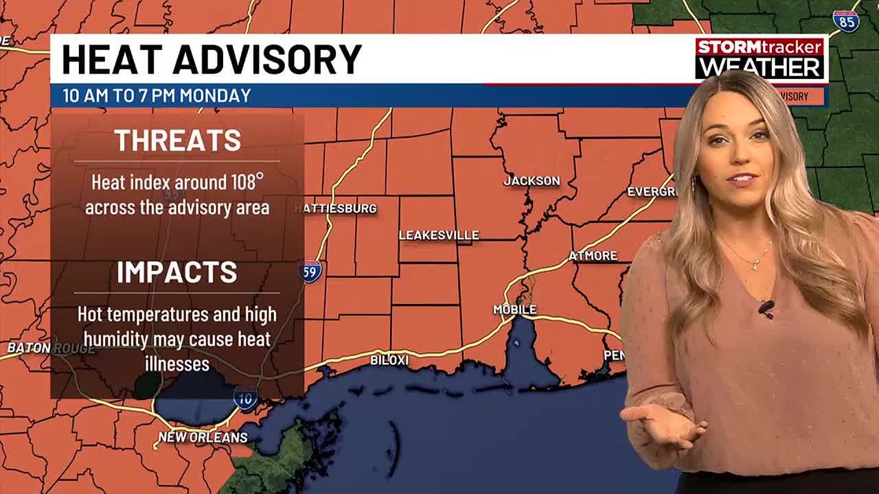 Searing heat and a heat advisory for the area today