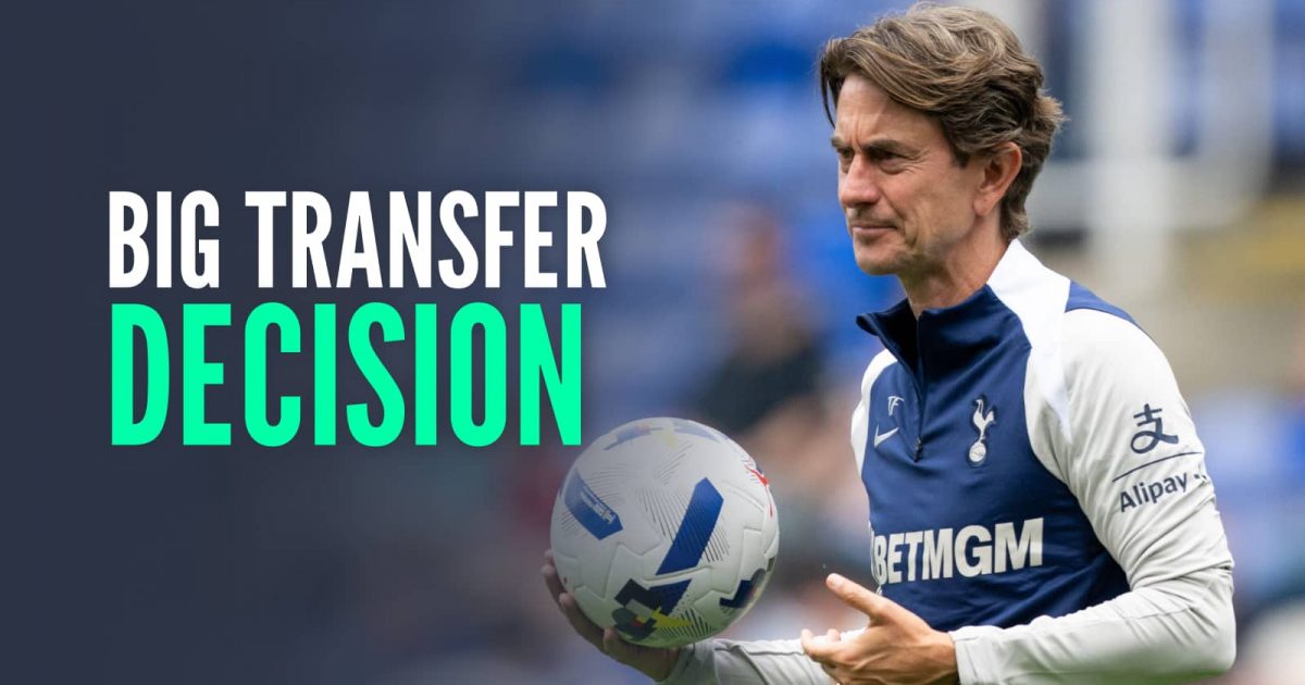 Sensational Tottenham midfield target DECIDES on next move as Frank ...