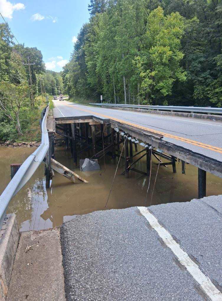 Part of Upstate bridge collapses