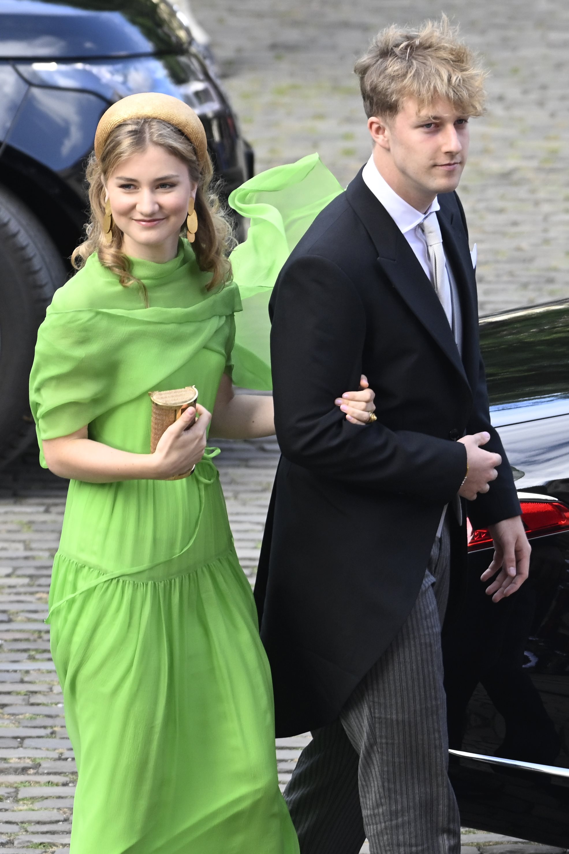 The Future Queen of Belgium Electrifies National Day in a Neon Green ...