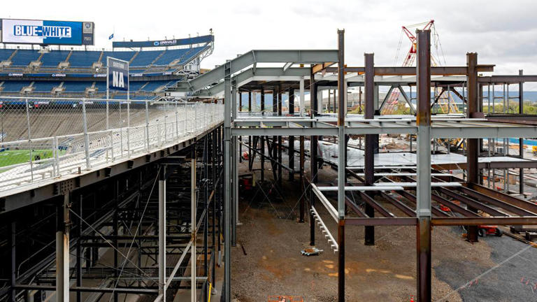 Beaver Stadium's $700M renovation continues. See 9 stories on major updates