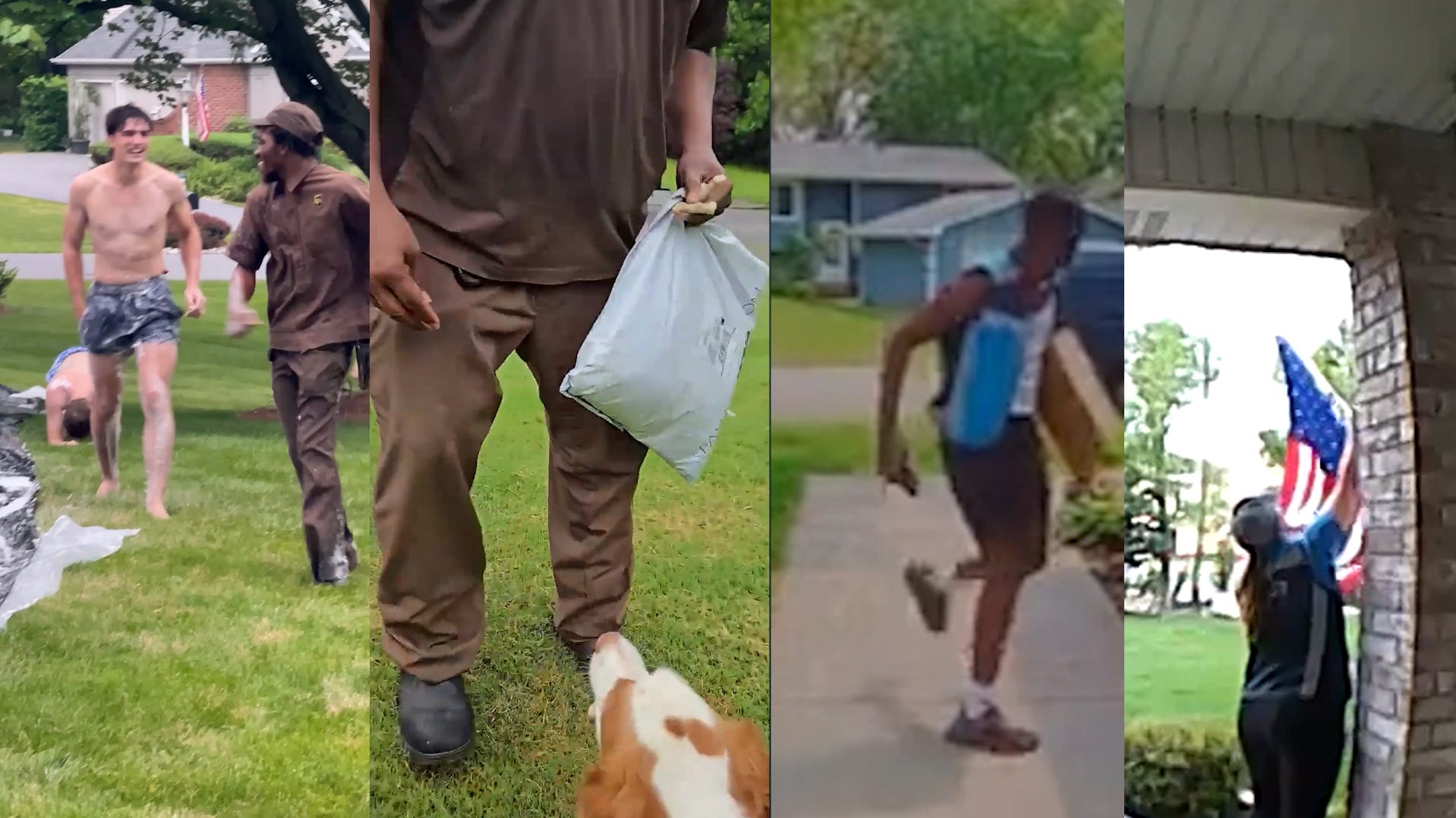 Watch these delivery drivers go above and beyond while delivering packages