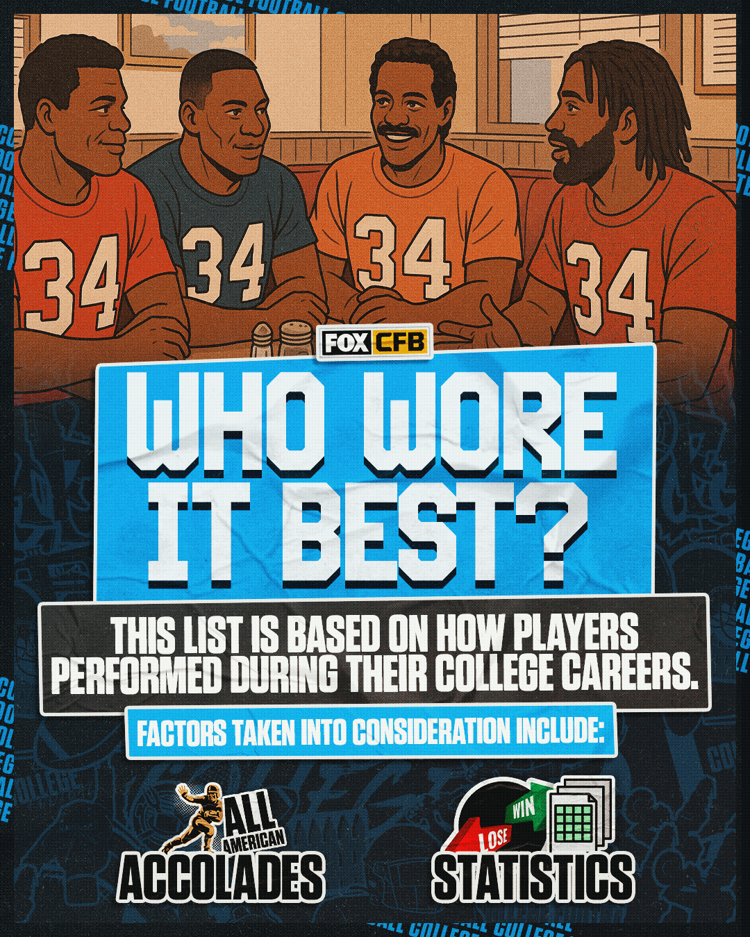 Who Wore It Best? Greatest College Football Players by Jersey Number, 51-75