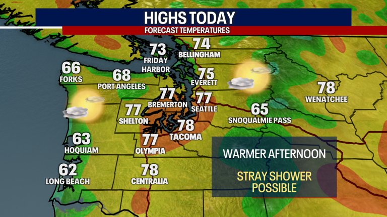 Seattle weather: Warmer weather ahead this week
