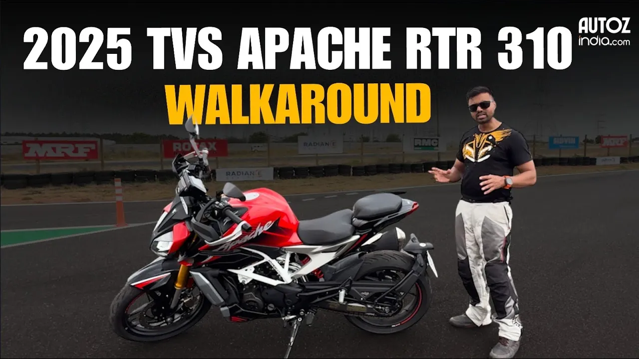 2025 TVS Apache RTR 310 Walkaround: Aggressive Streetfighter Gets Bold ...