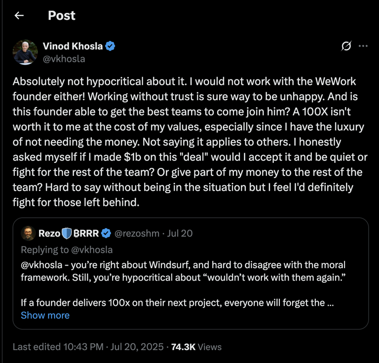 Windsurf's Indian-origin founder slammed for joining Google; Vinod ...