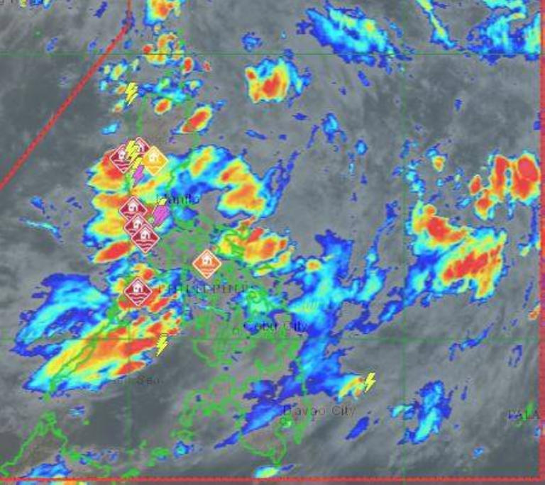 Red rainfall warning up in Metro Manila, Bataan and Bulacan