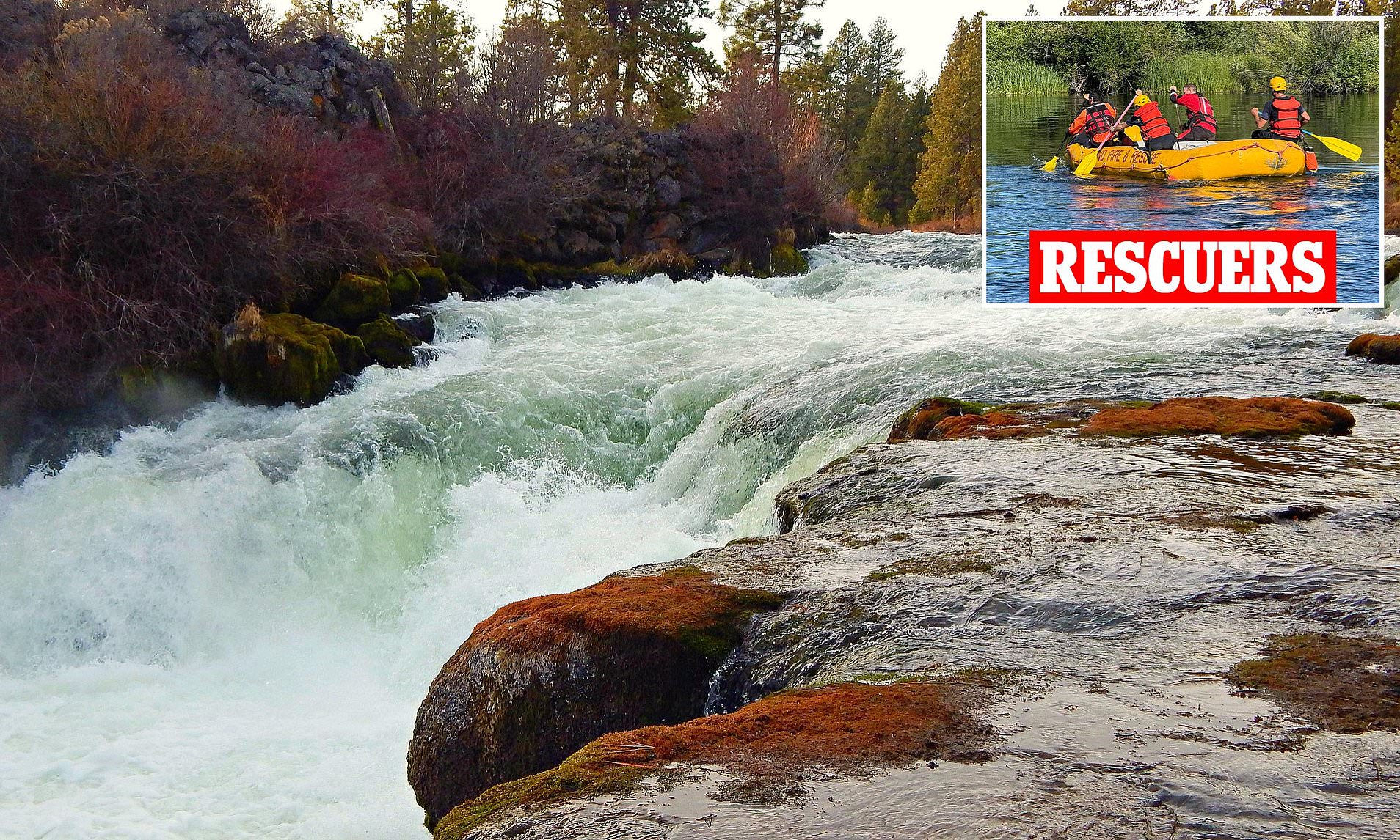 Double tragedy at stunning Oregon waterfall after group got too close ...