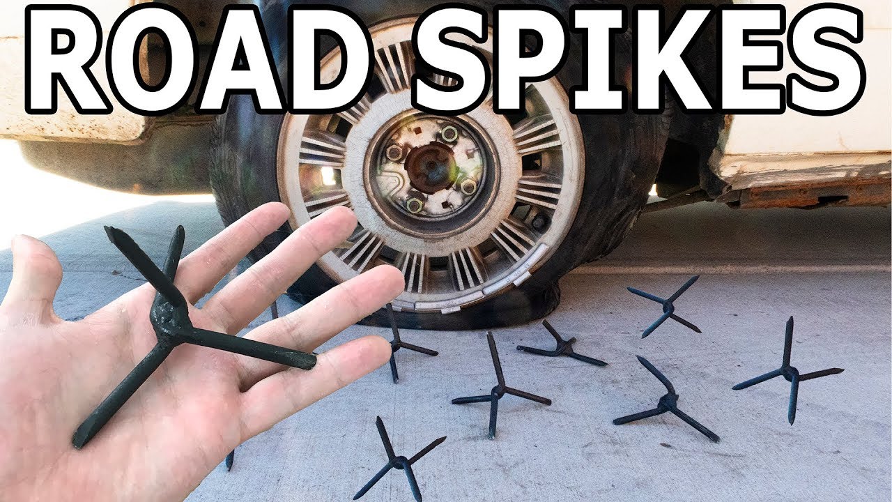 I hit road spikes at 50 mph! 🚚💥