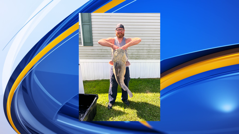 Self-described ‘true fishoholic’ catches state record flathead catfish