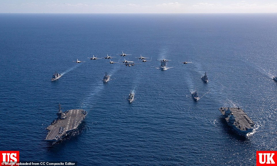 US and UK's show of strength to China