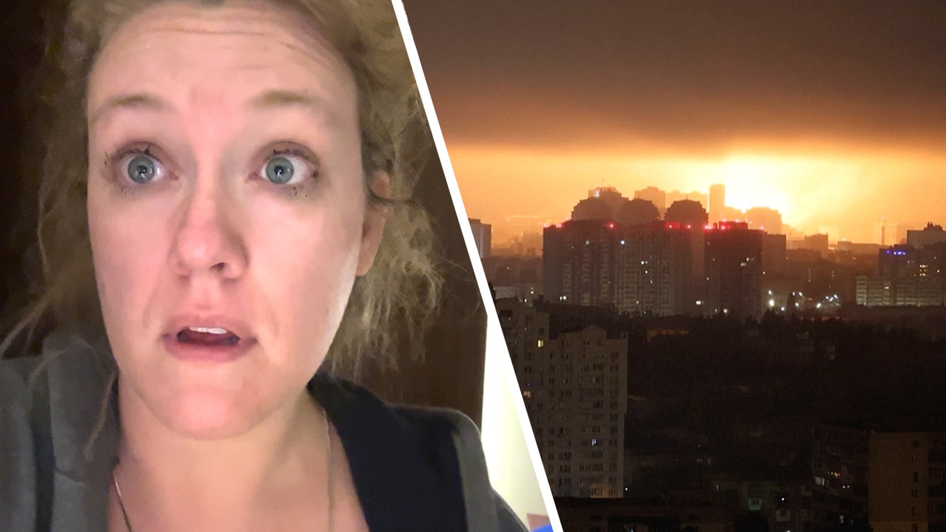 Post reporter flees to shelter after Russia launches drone, missile ...