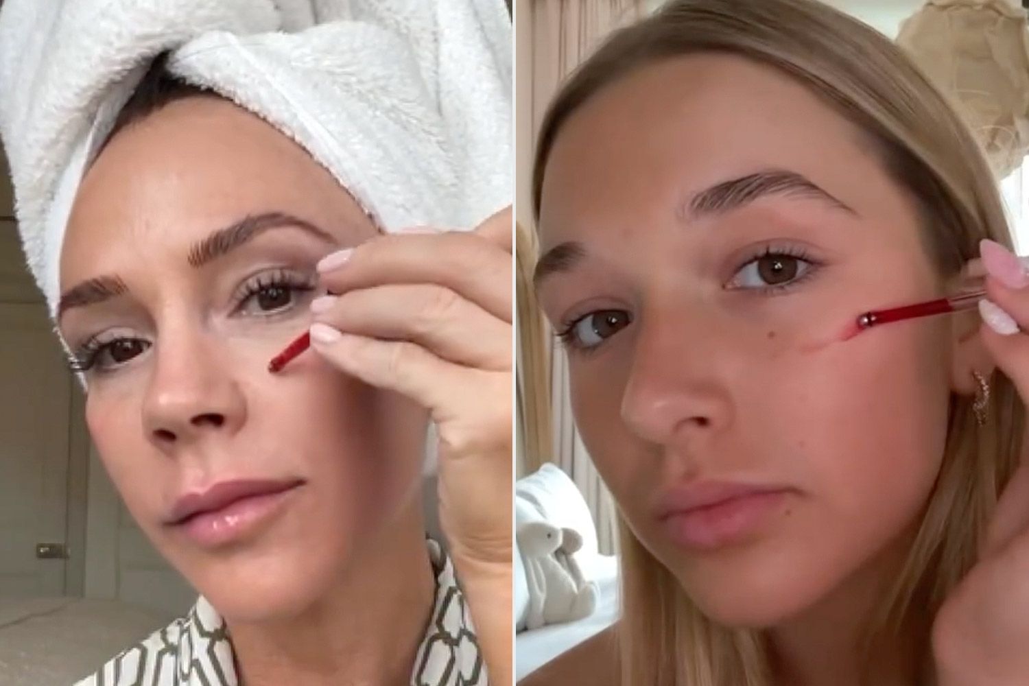 Harper Beckham Is Her Mom's Mini Me in Makeup Tutorial for Victoria ...