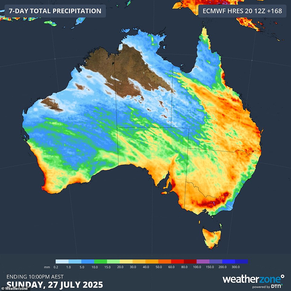 Series of powerful cold fronts to hit Australia