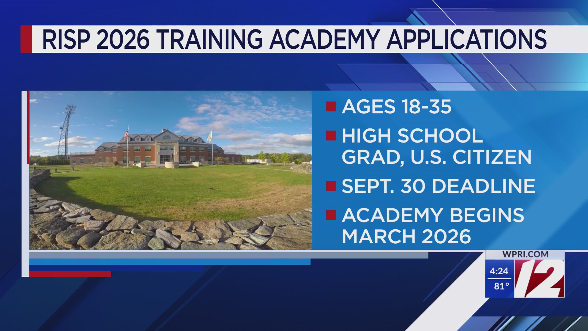 RI State Police now accepting applications for class of 2026