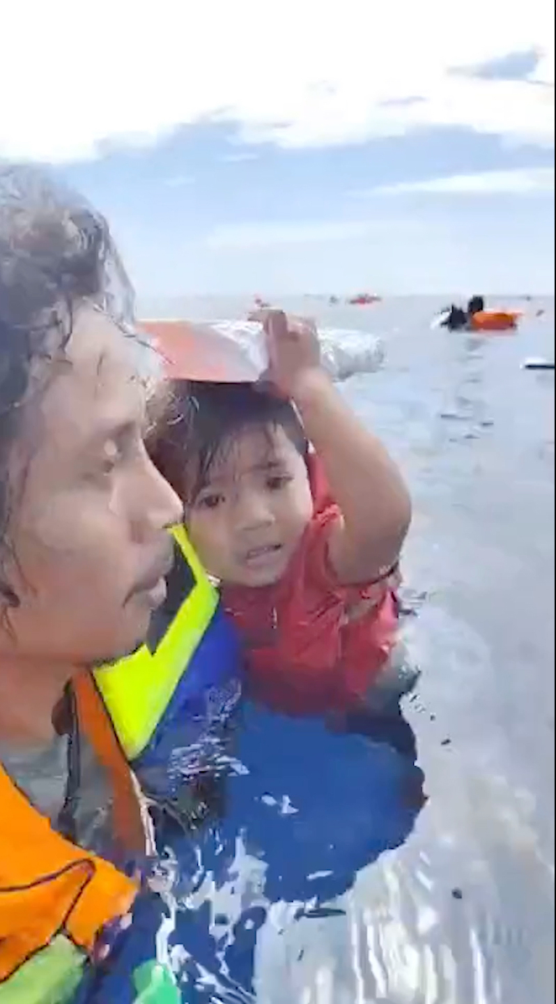 Ship carrying hundreds catches fire in Indonesia as frightened ...