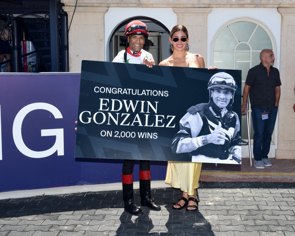 ‘Working Hard’: Jockey Edwin Gonzalez Notches 2,000th Win