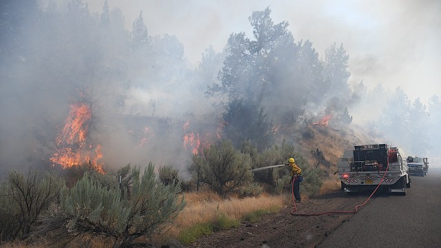 State of emergency declared as largest wildfire of the year inches ...