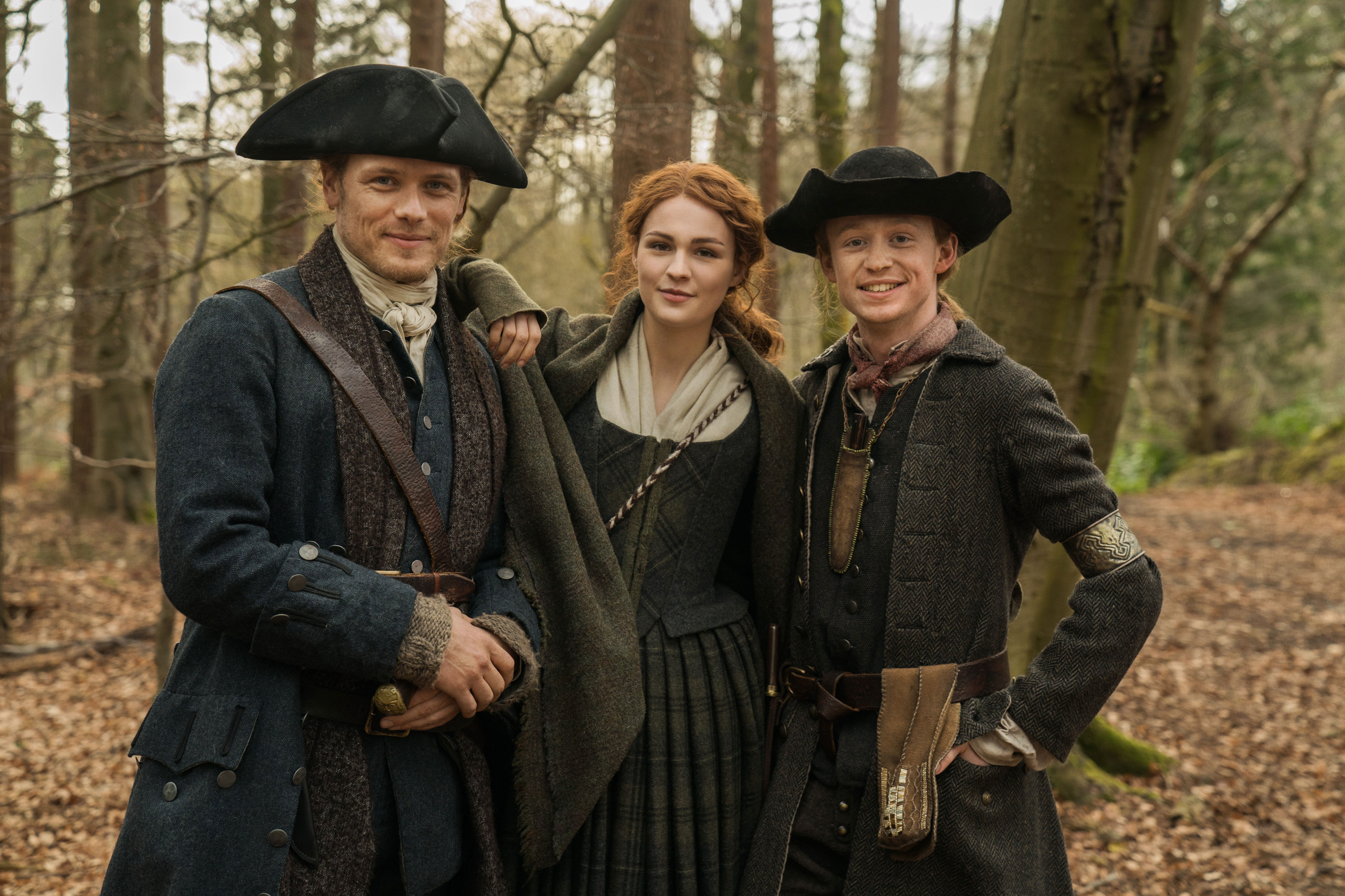 9 Rare 'Outlander' Behind-the-Scenes Photos: Sam Heughan, Caitriona Balfe